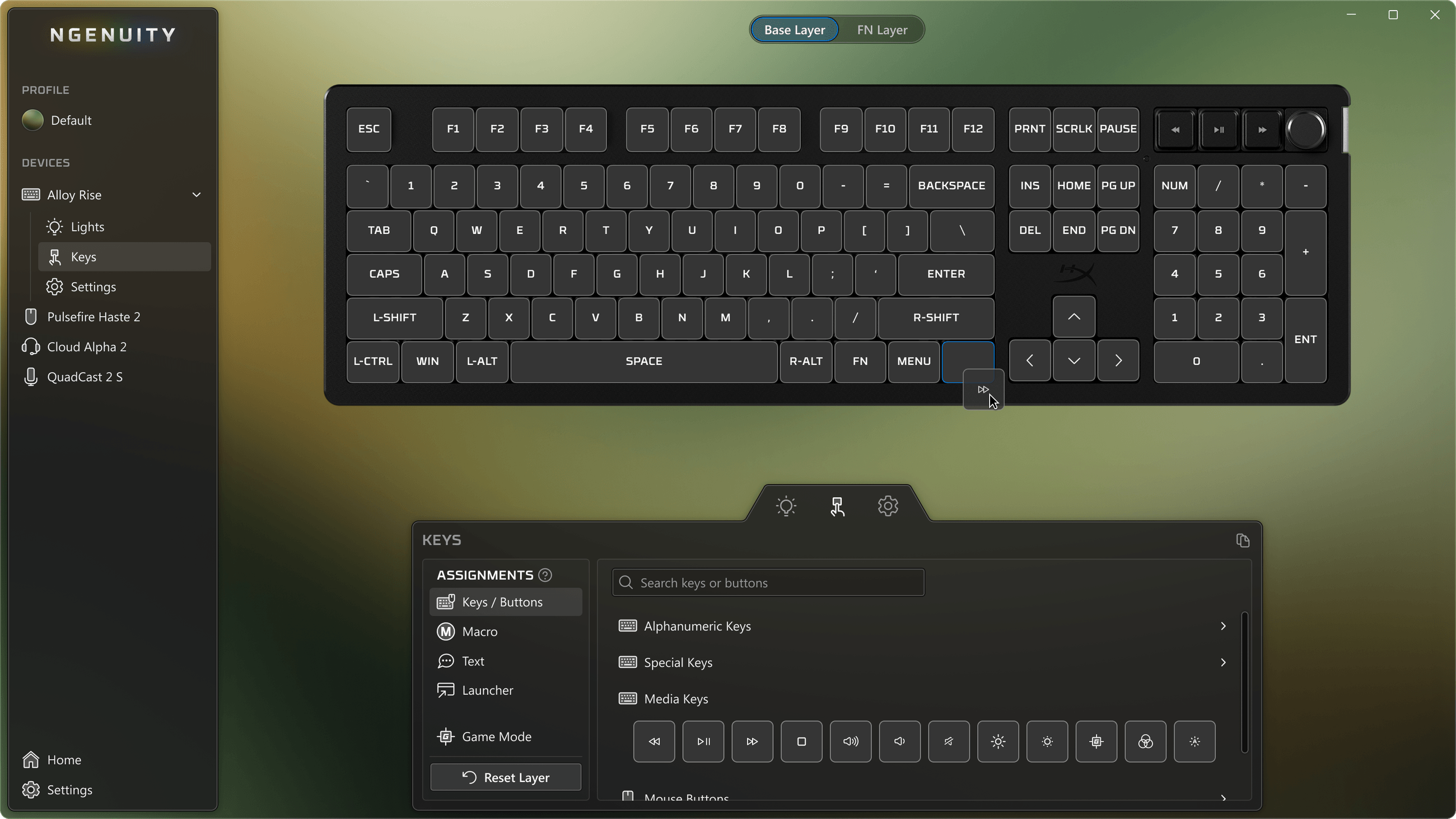 HyperX NGENUITY-Software – HyperX ROW