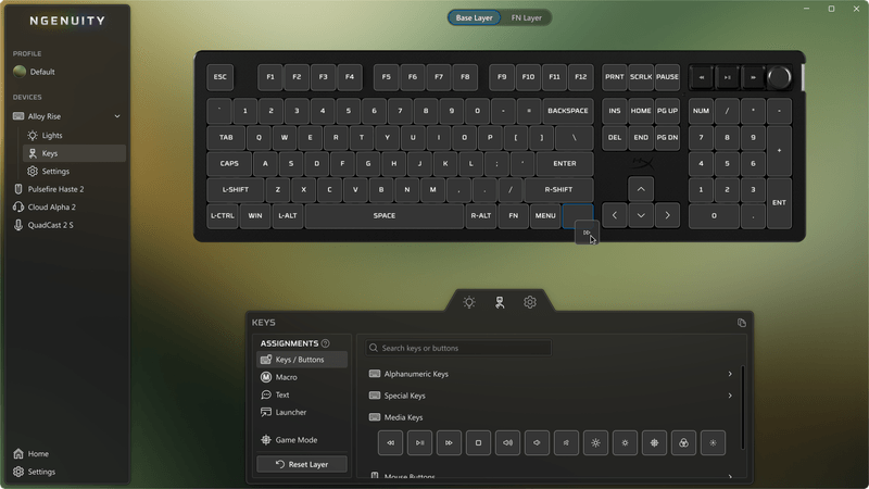 HyperX NGENUITY 軟體 – HyperX ROW