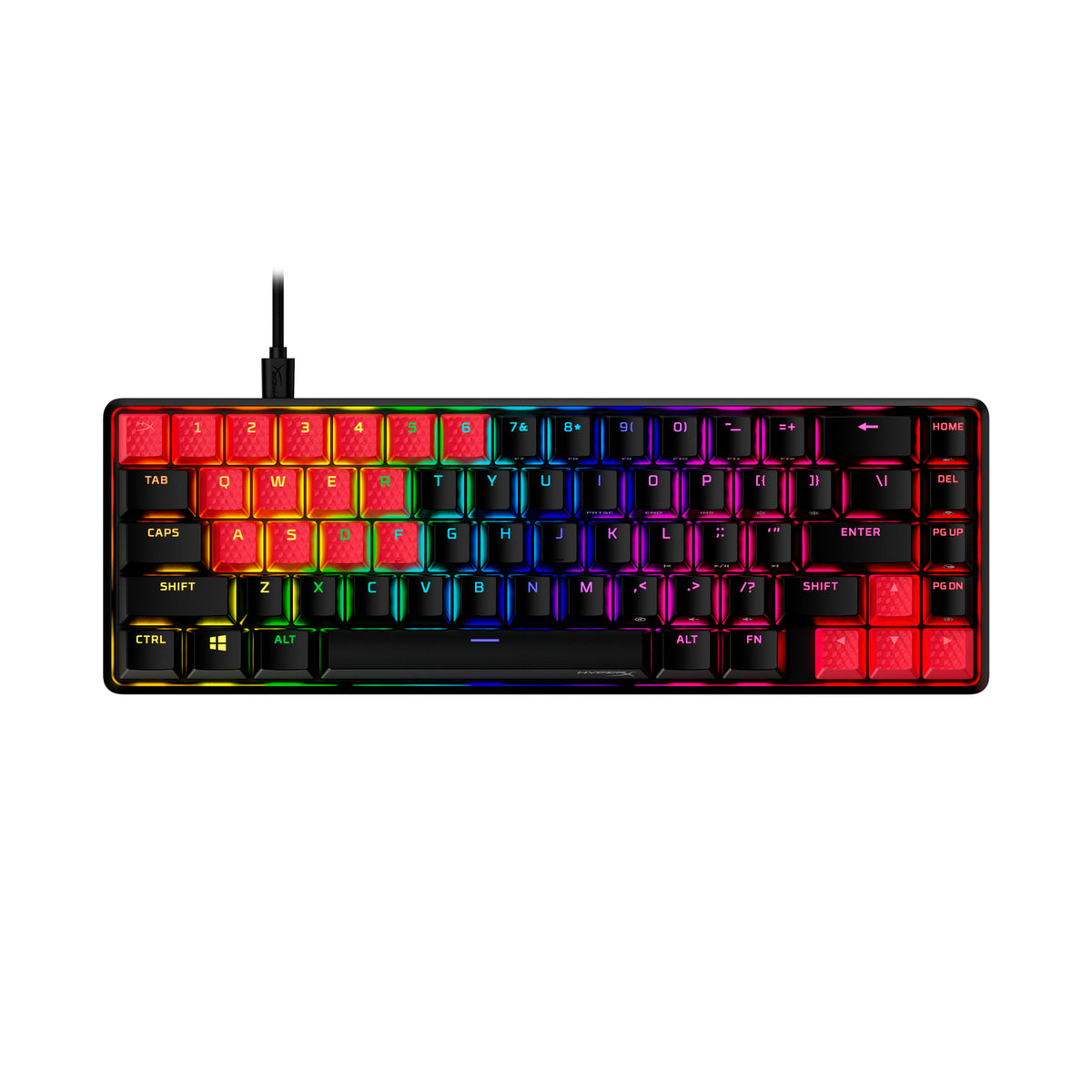 Rubber Keycaps – Full set with Texturized Rubber Grip